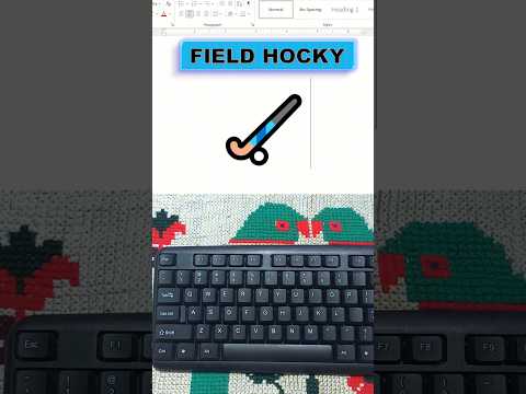 Draw 🏑 Field Hockey in MS Word with Just a Shortcut! | Alt X Magic Trick #shorts #keyboard