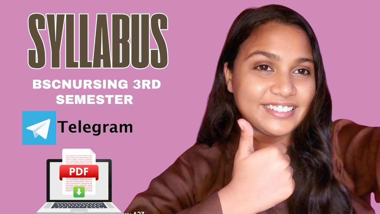 BSc Nursing 3rd Semester Latest Syllabus | PDF Download for Students