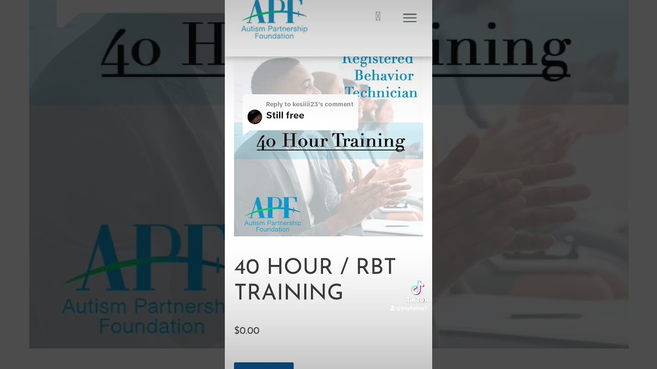 THE RBT Training is FREE|Become An Autism (ABA)Therapist! Up to $32/hour based on location!