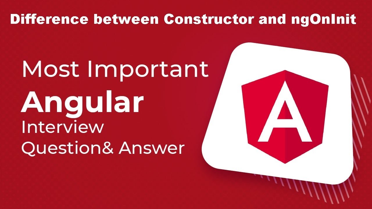 Part-6: Difference between Constructor and ngOnInit | Angular interview questions