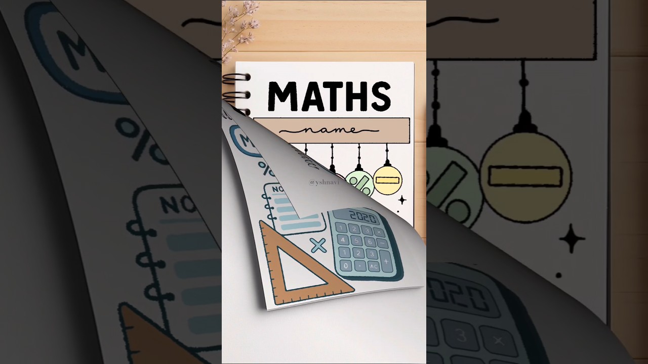 10 different maths front page designs #shorts #frontpage #mathnotebook #backtoschool #mathdoesntsuck