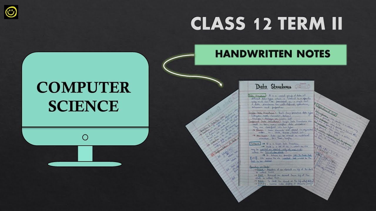 COMPUTER SCIENCE | TERM II | STACK | DATA STRUCTURES | CBSE 2022 | HANDWRITTEN NOTES |