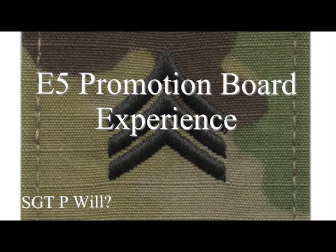 SGT P Will? | My Army Promotion Board Experience