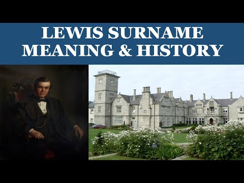 Lewis Surname History