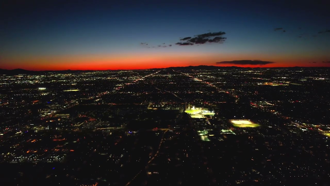 City Sunset - Phoenix, Arizona - DJI Air 2S - 4K