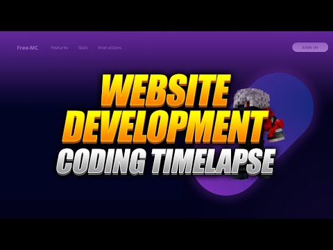 Free-MC Website Development Coding Timelapse
