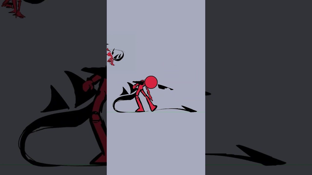 Character test animation  #animation #stickfigure