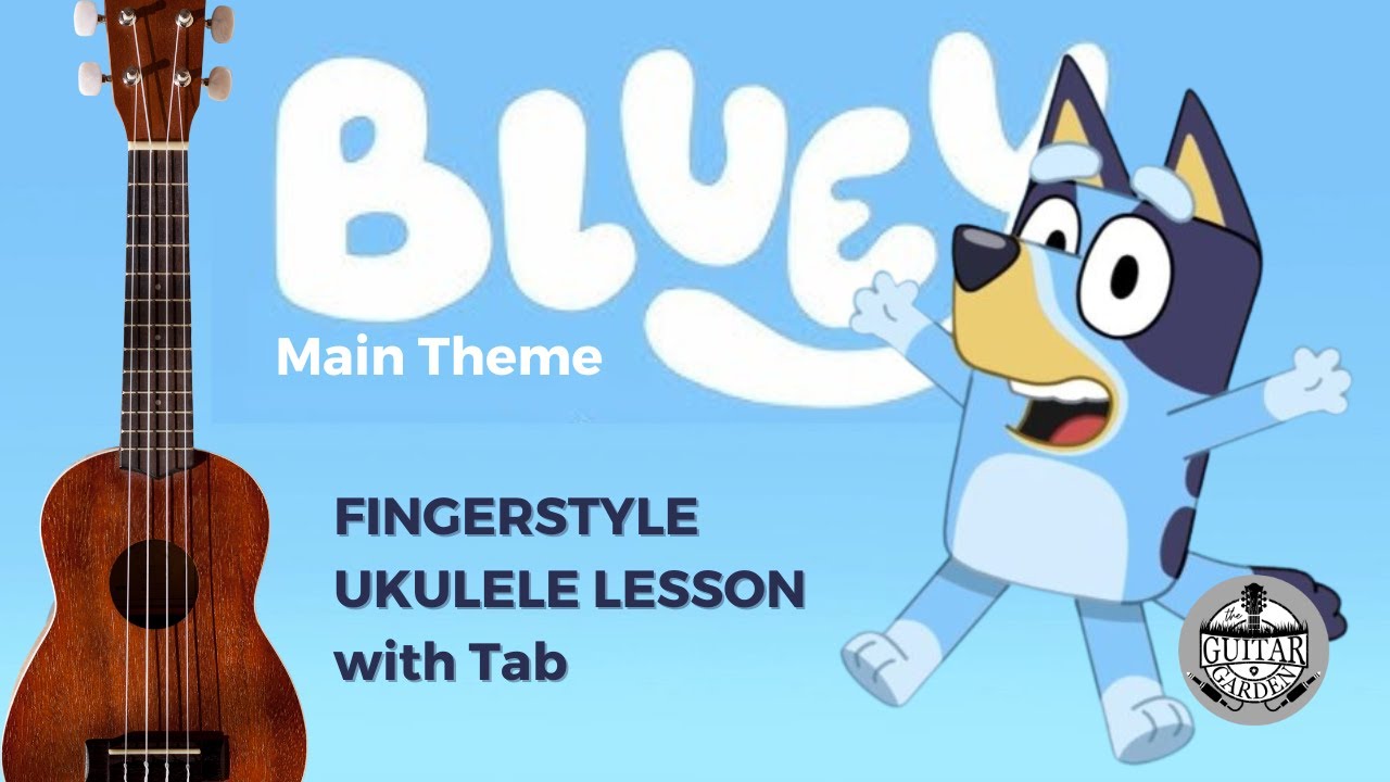 Bluey Main Theme - Jonathan Bush || Ukulele Lesson with Tab #ukulele #bluey