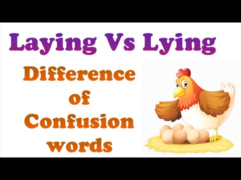 Laying Vs Lying| Difference of Confusion Words| Learn English words difference and meaning in Tamil