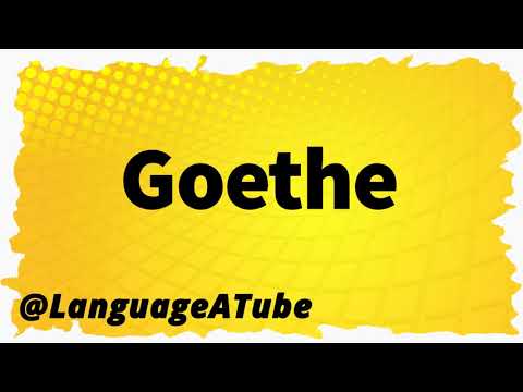 Goethe Pronunciation ⚡️ How To Pronounce Goethe!