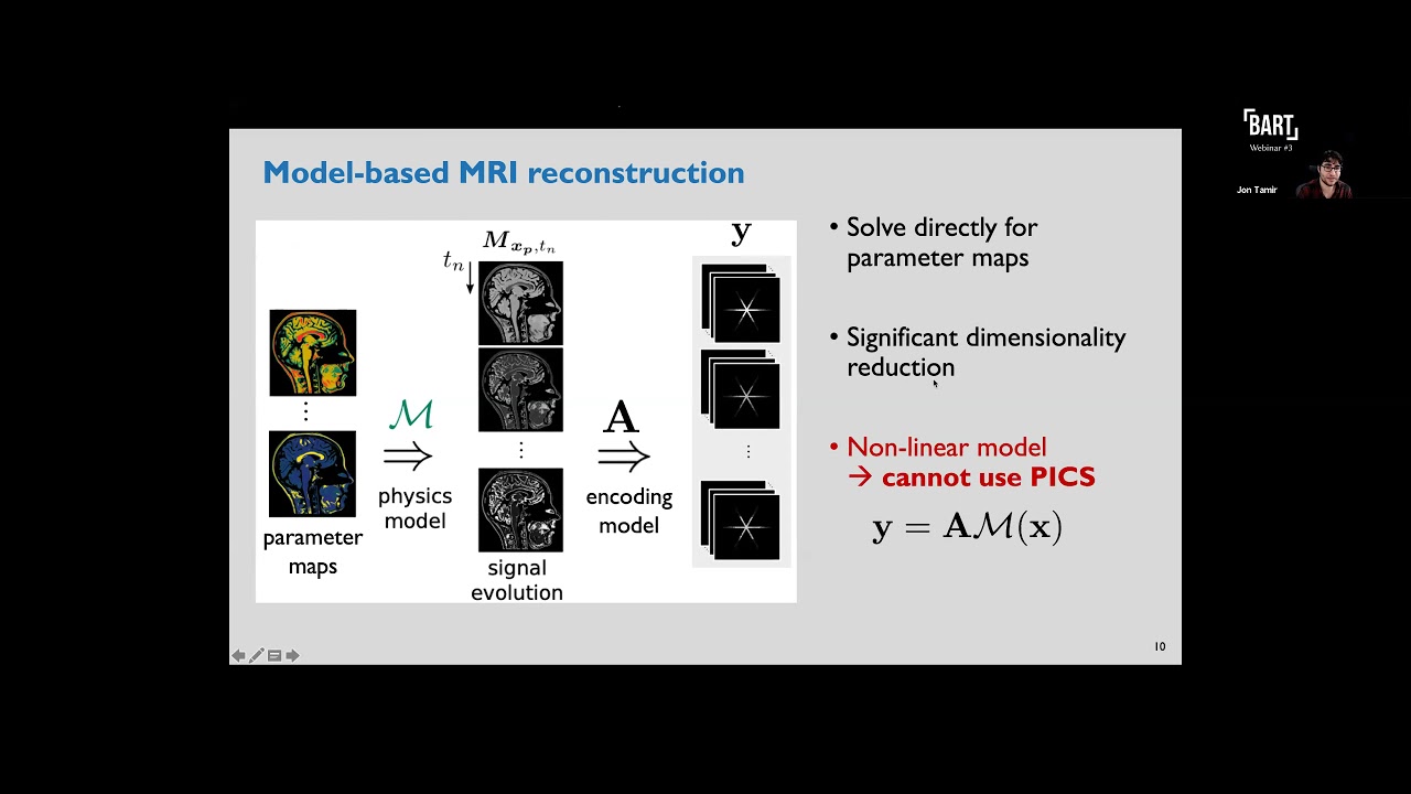 BART Webinar #3 - Introduction to Subspace Constrained Reconstruction - Jon Tamir