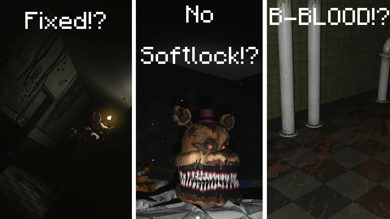 EVERY MAJOR DIFFRENCE IN FNAF VR HELP WANTED FULL TIME EDITION!