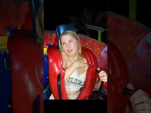 Pretty girls slingshot ride action! .........#slingshotride #slingshot #pretty #Foryou #Coaster
