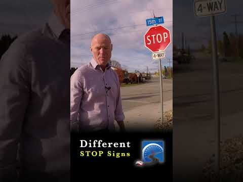 Different Stop Signs to Pass Driver's Test