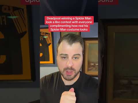Deadpool wins a Spider Man look a like contest and has some choice words for last place