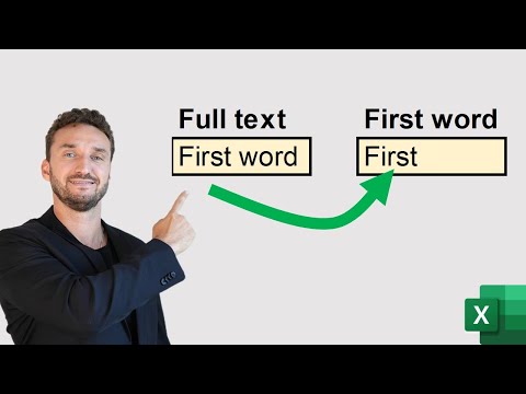 How to Extract the First Word from a Cell in Microsoft Excel