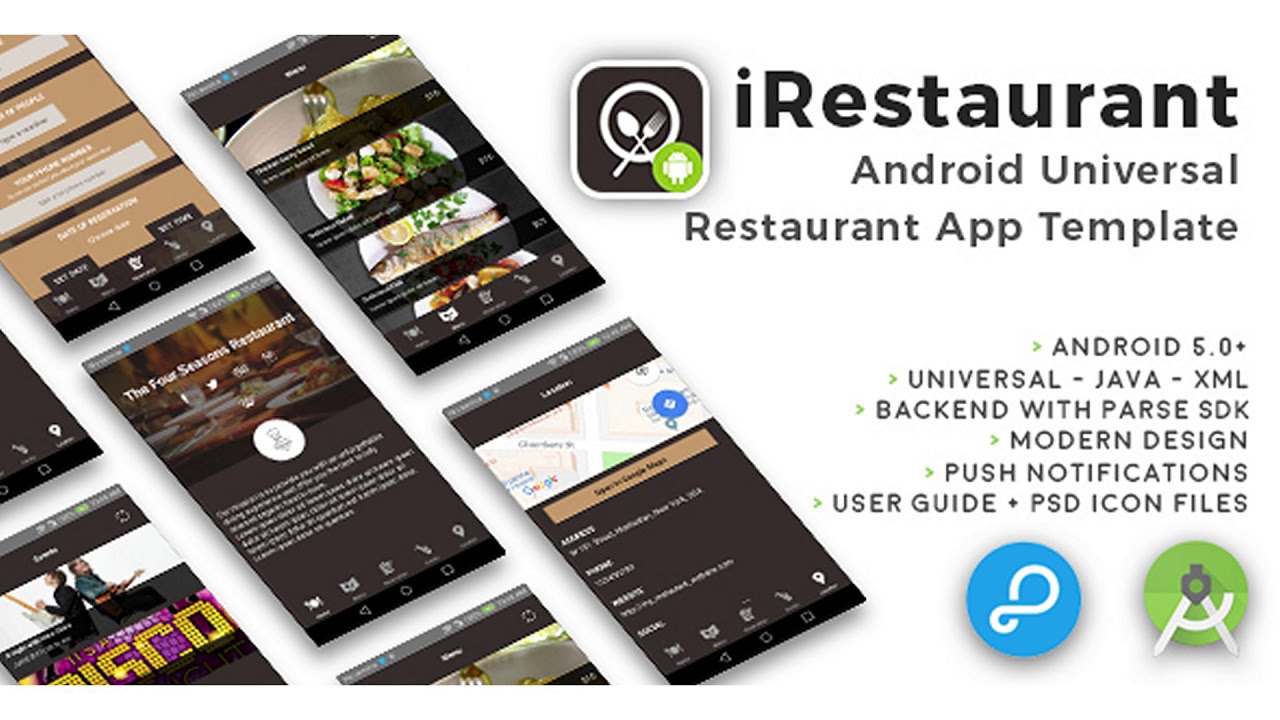iRestaurant | Android Universal Restaurant App Template | Codecanyon Scripts and Snippets