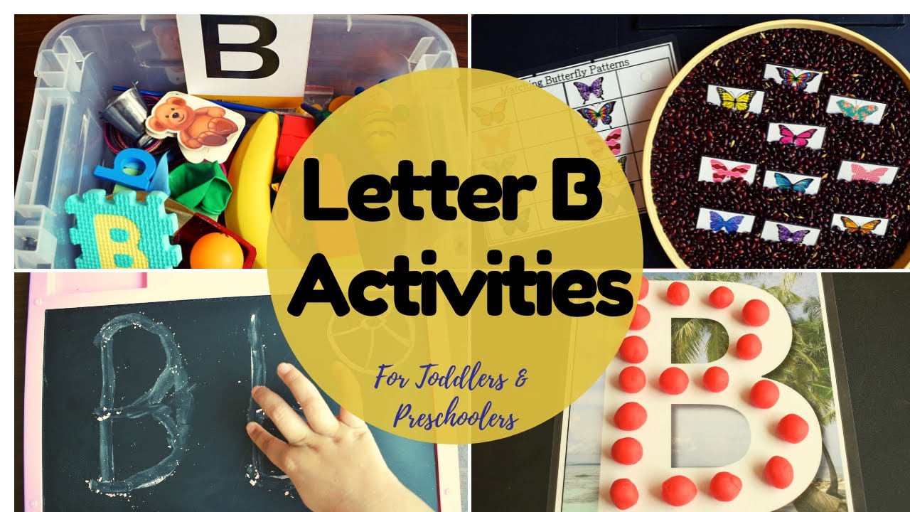 Easy Alphabet learning ideas for toddlers| Letter B (Letter of the week series)