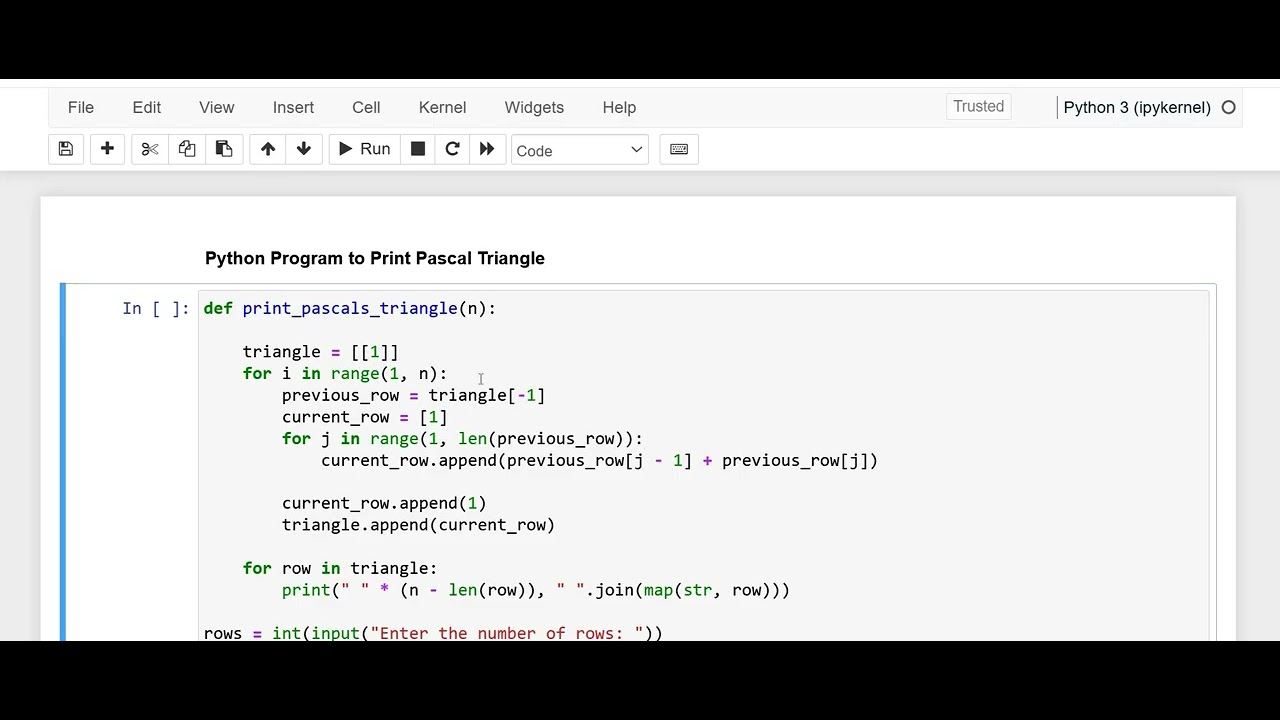 Day 44: Python Program To Print Pascal Triangle