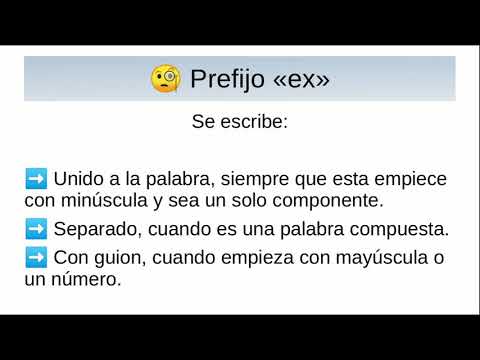 🧐 Prefijo «ex» – aveele