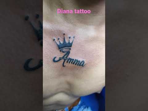 amma name tattoo crown tattoo designs