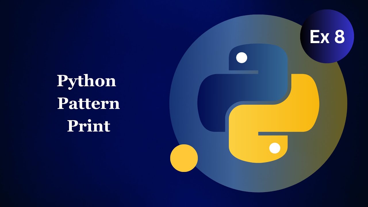 Python Exercise 8 - Pattern Print - Python Basics for Beginners - Python Programming in Manipuri