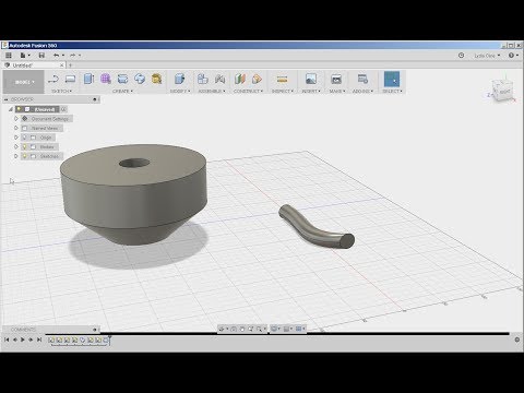 Fusion 360: Sweep and Revolve Tools – Drafting, Modeling and 3D ...