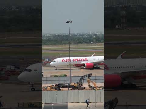 Air India Airbus A350-900 at Chennai Airport #AirIndia #ChennaiAirport #Aviation #A350