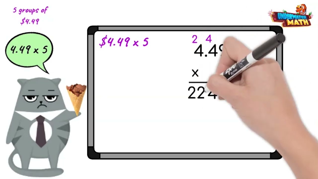 Multiplying Decimals Using the Standard Algorithm - 5th Grade