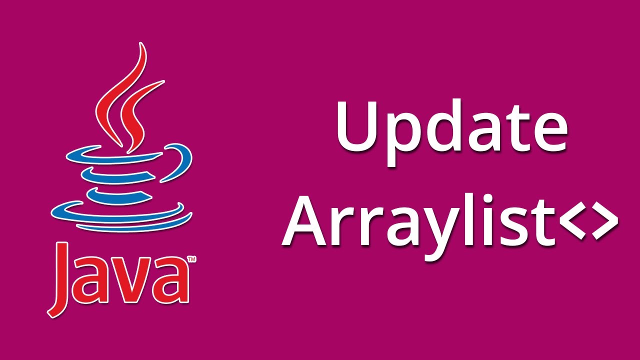 Update arraylist item in Java-Java programming for beginners