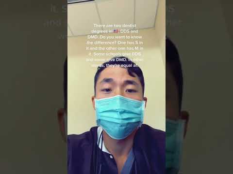 The difference between two dentist degrees (DDS vs DMD) #shorts