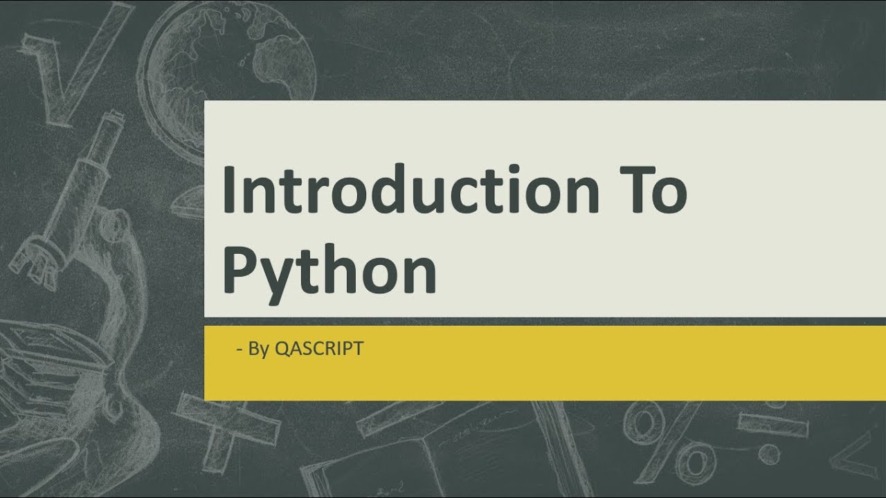 Selenium WebDriver With Python Tutorial - Introduction To Python