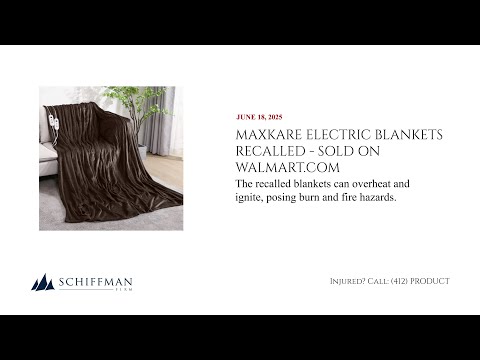 MaxKare Electric Blankets Recalled