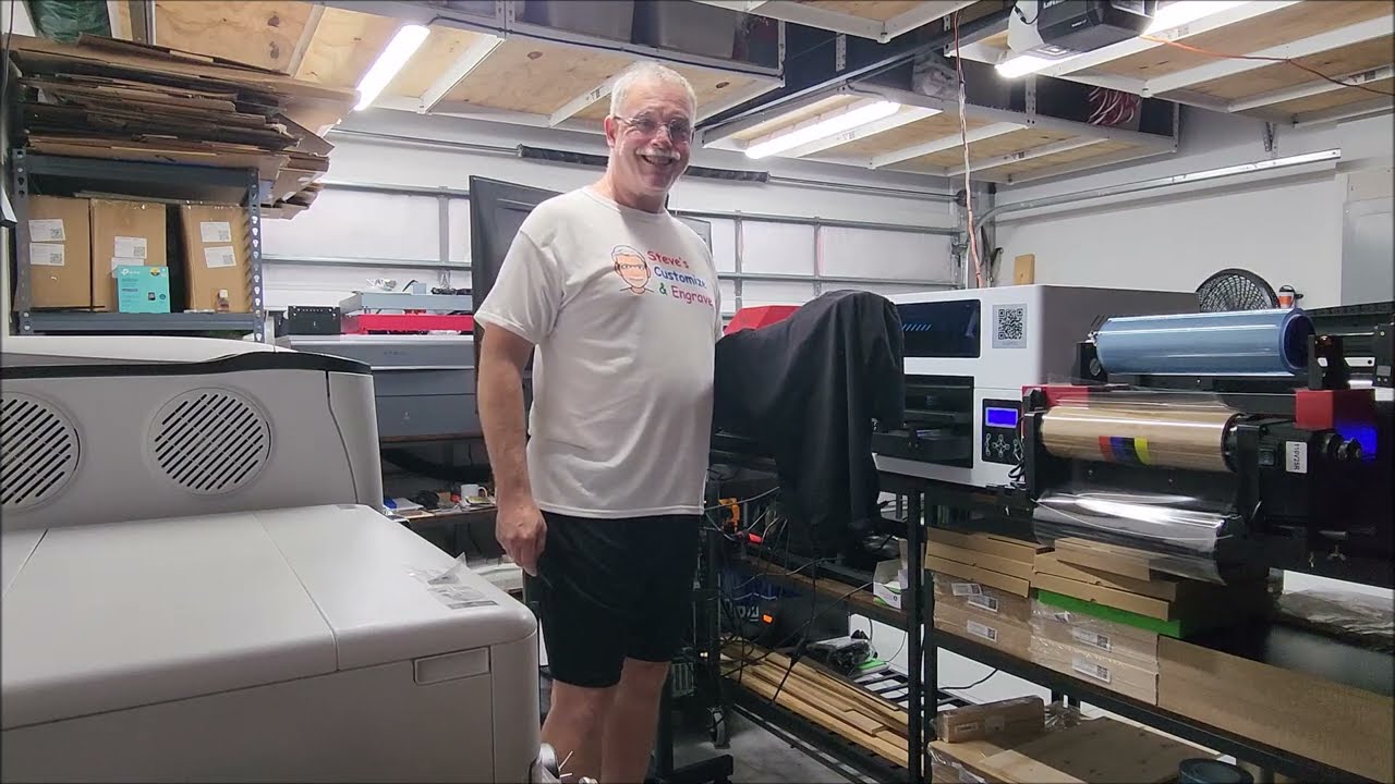 Printing Full Color Image & Pretreat Process On A Black T-Shirt Using The Refinecolor RF-TS2 Printer