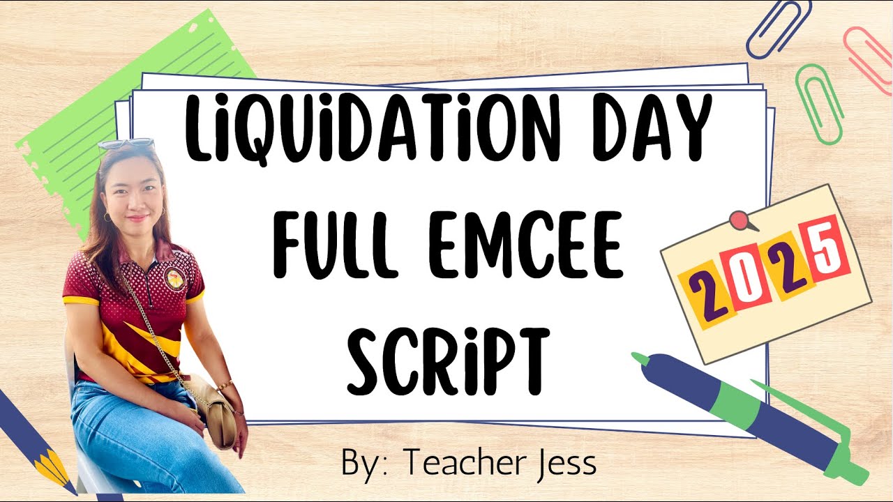 Liquidation Day Full Emcee Script by Teacher Jess || 2025