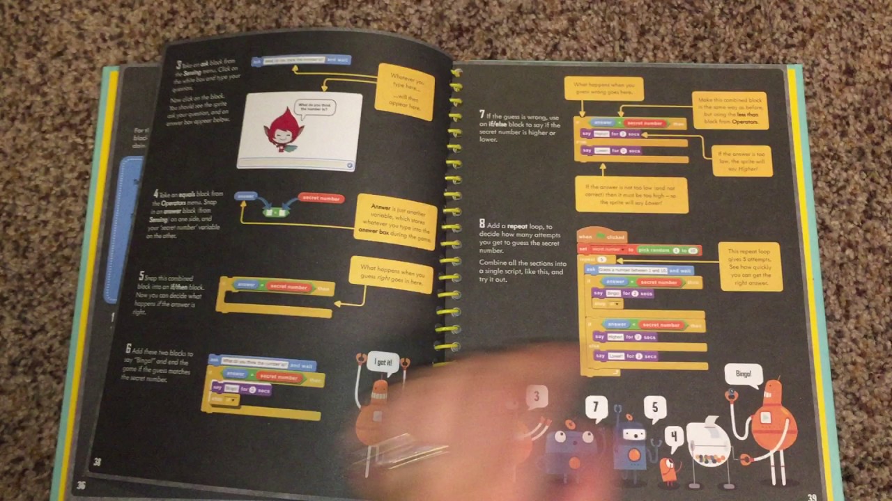 Usborne Coding for Beginners using Scratch