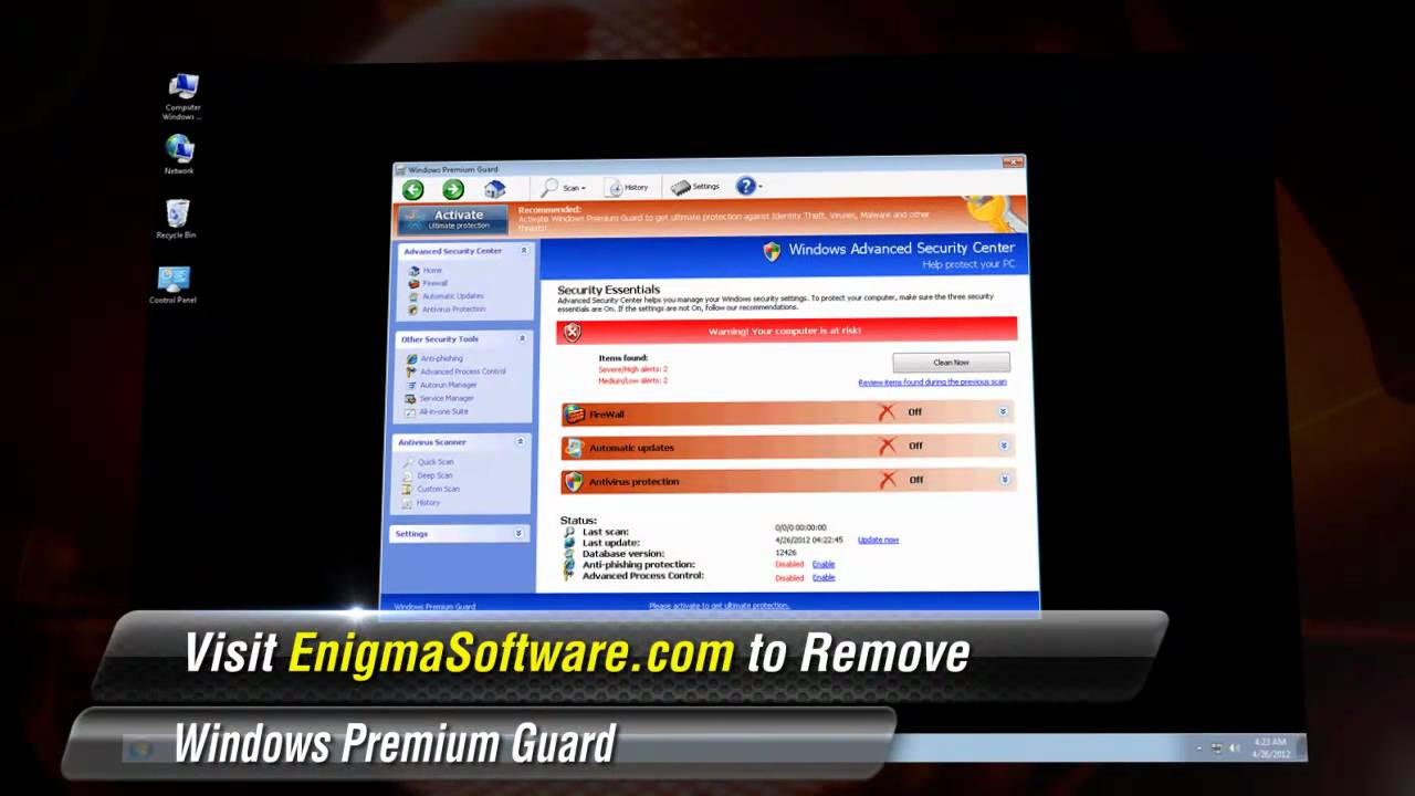 How to Detect and Remove Windows Premium Guard