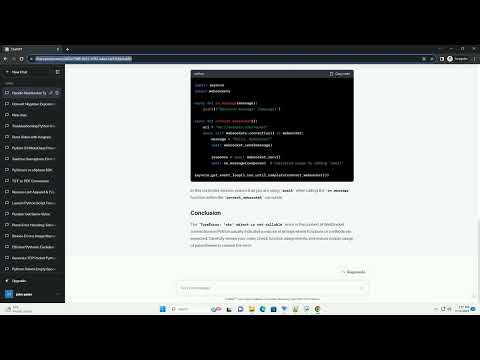 Error during connection with WebSocket in Python TypeError str object is not callable