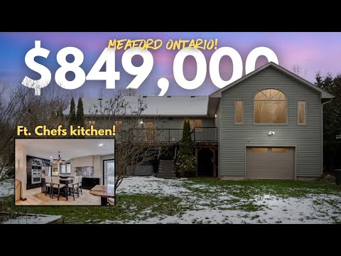 Sold! Inside a $849,000 custom built bungalow for sale in Meaford Ontario w/ a DREAM kitchen.