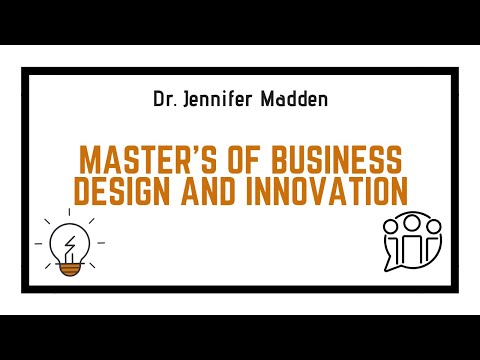 What is the Masters of Business Design and Innovation?