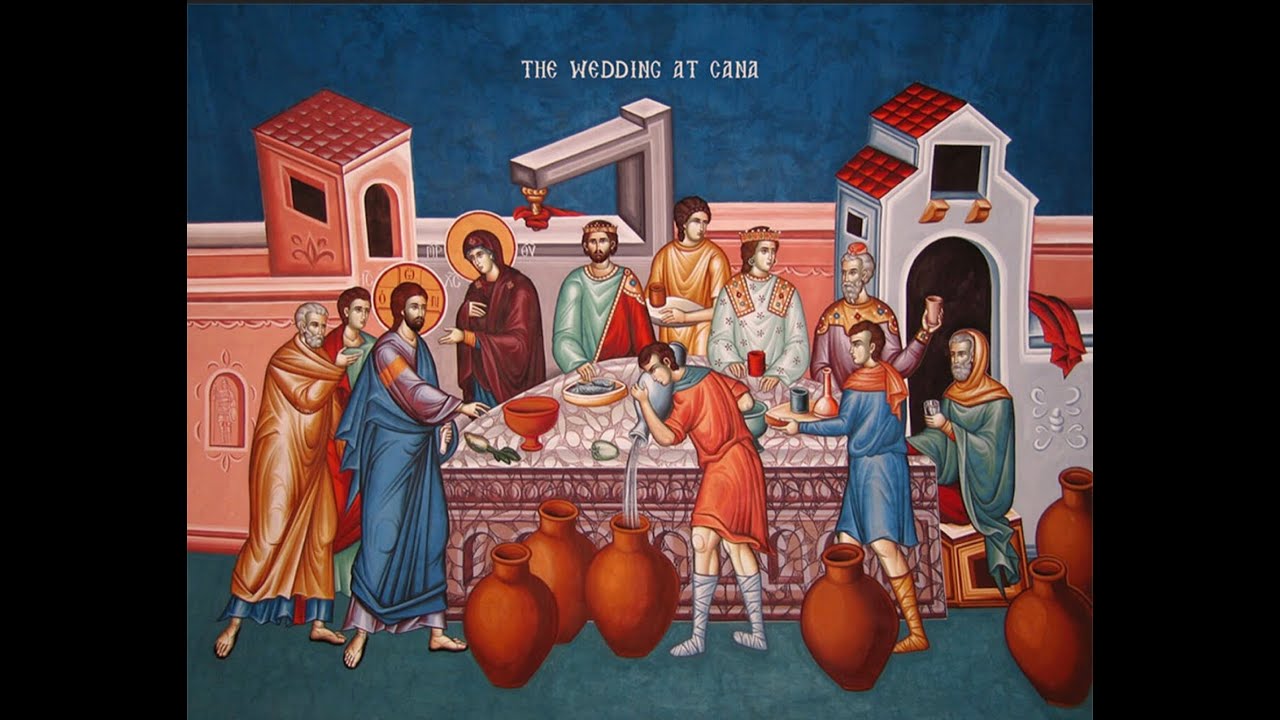 Biblical Symbols in Orthodox Iconography - The Wedding At Cana