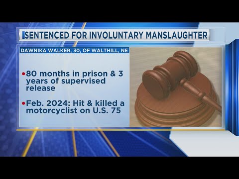 Sentenced For Involuntary Manslaughter