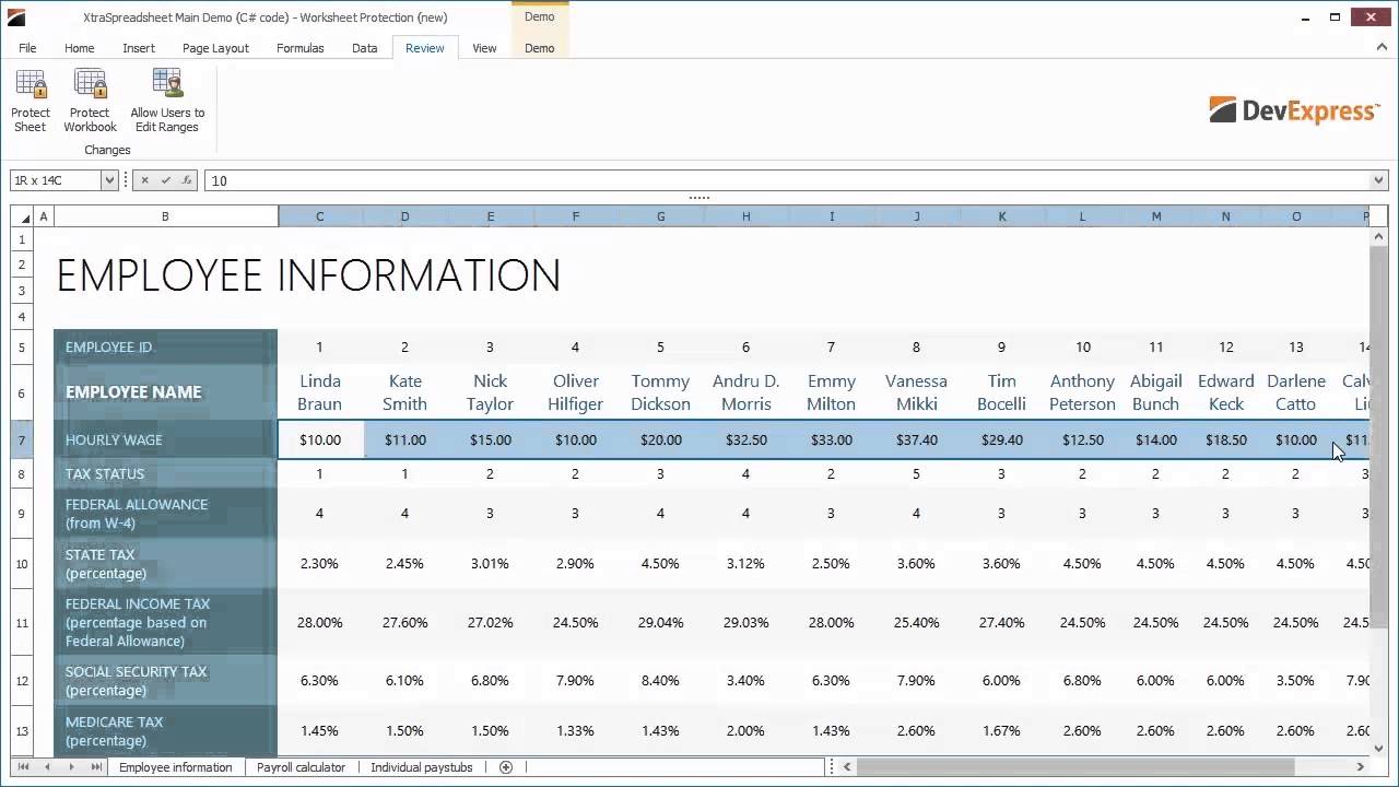 WinForms Spreadsheet - How to Protect Excel Documents