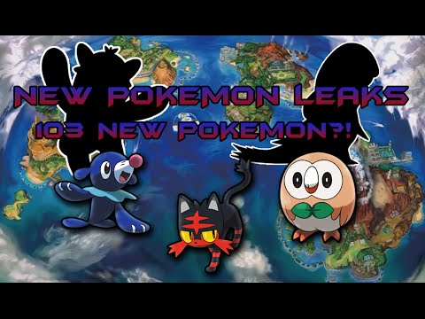 POKEMON SUN AND MOON FULL POKEDEX REVEALED?! 103 POKEMON TOTAL?! NAMES LEAKED?!