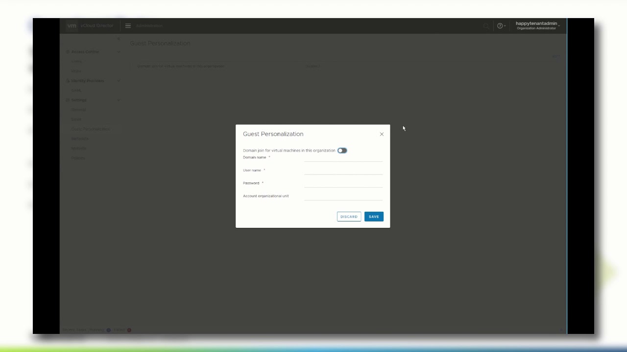 VMware vCloud Director: Managing Organizations