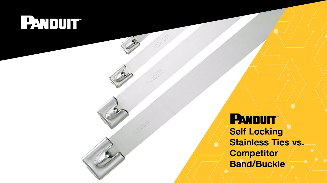 Panduit Self Locking Stainless Ties vs. Competitor Band / Buckle