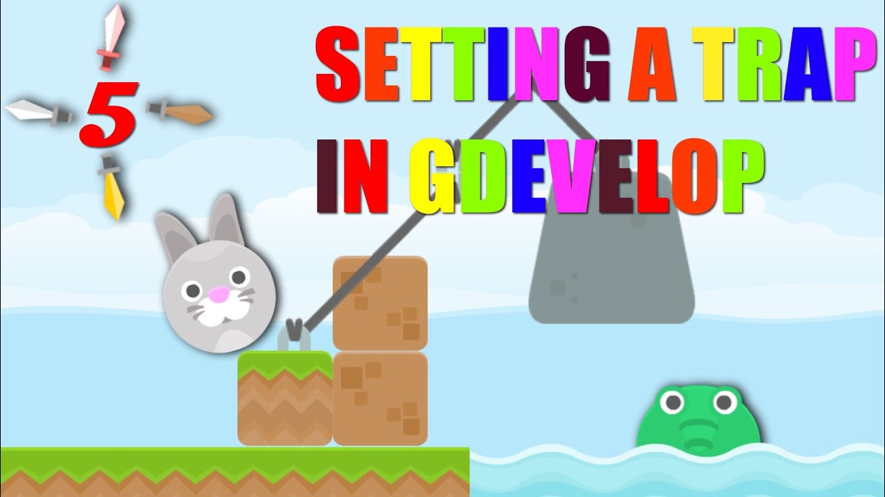 SETTING A TRAP IN GDEVELOP(Rabbit vs Crocodile)