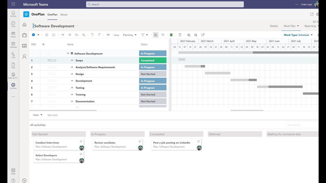 OnePlan Collaborative Project & Work Management Demo