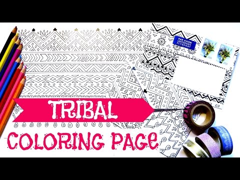How to Make a Coloring Book Page and Envelope + Free Printables