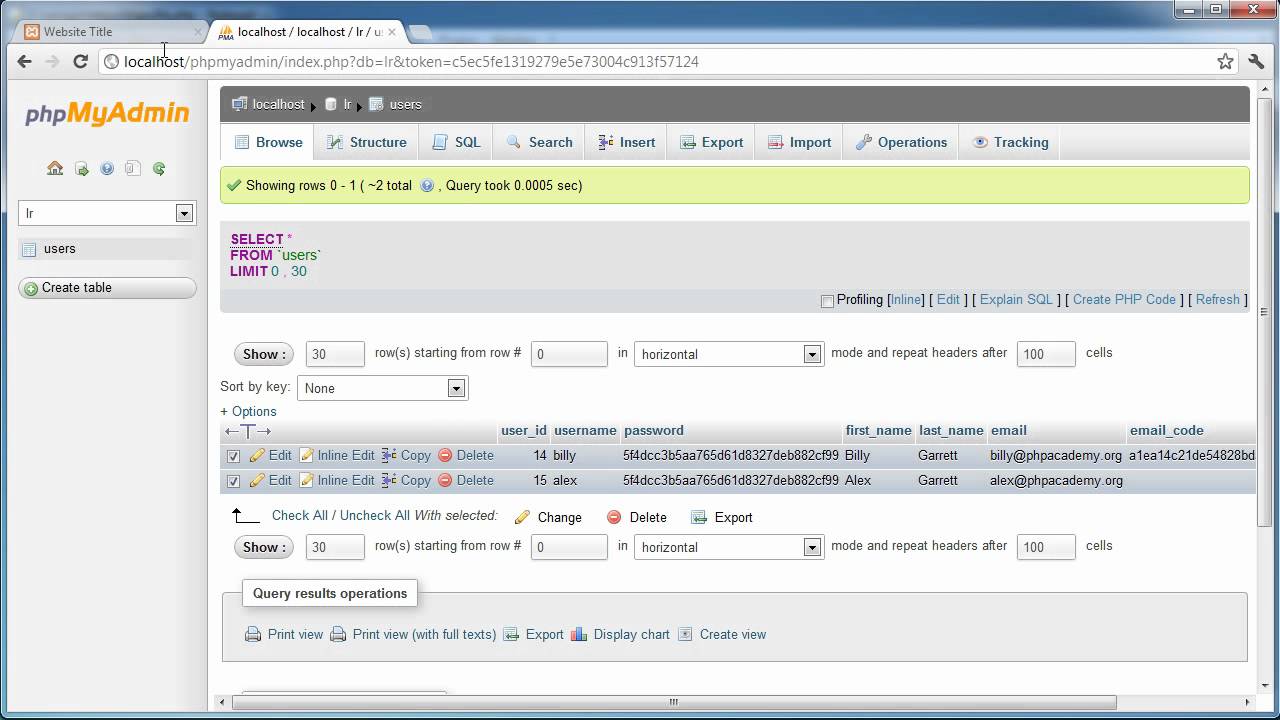PHP Tutorials: Register & Login (Part 16): User Profiles (Part 2)
